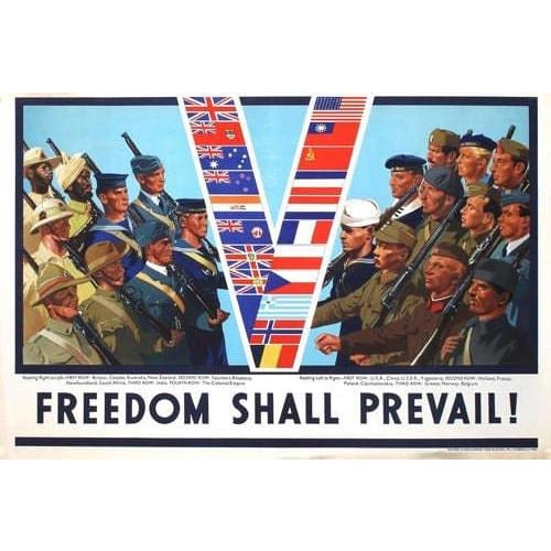 Vintage Post World War Two United Nations Poster A3/A4 Print – Vintage ...