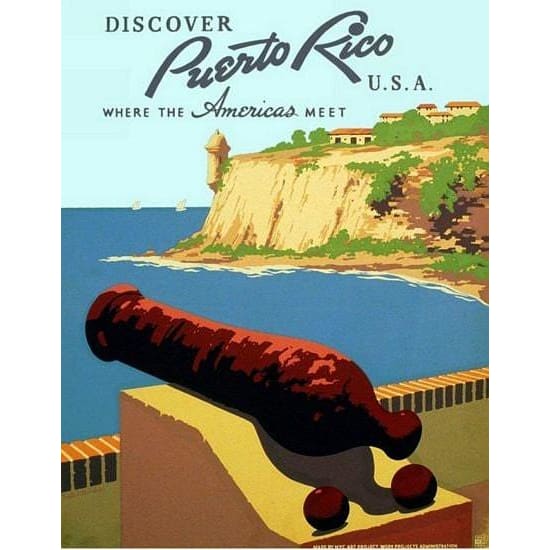 Vintage Puerto Rico Tourism Poster A3 Print Vintage Poster – Vintage ...