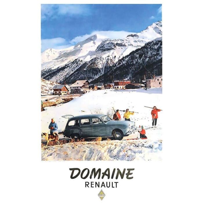 Vintage Renault Domaine Advertisement Poster Print A3/A4 – Vintage ...