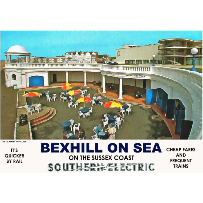 Vintage Style Railway Poster Bexhill East Sussex A3/A2 Print – Vintage ...