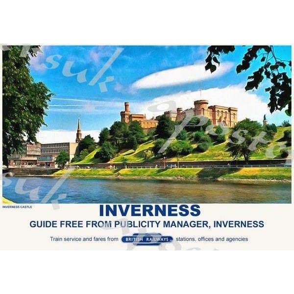 Vintage Style Railway Poster Inverness A3/A2 Print Vintage – Vintage ...