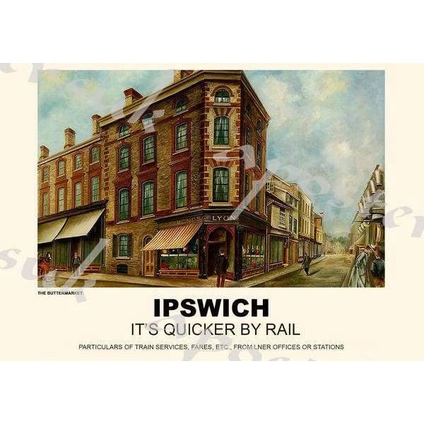 Vintage Style Railway Poster Ipswich A3/A2 Print Vintage – Vintage ...