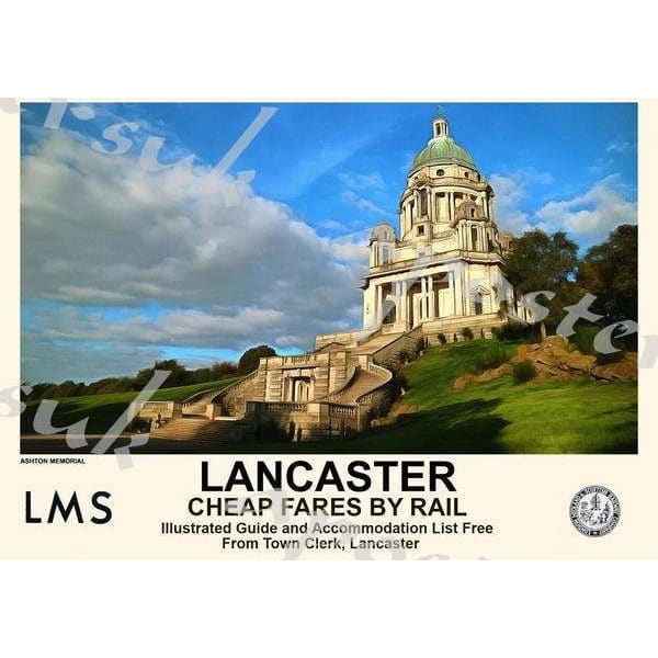 Vintage Style Railway Poster Lancaster A3/A2 Print Vintage – Vintage ...