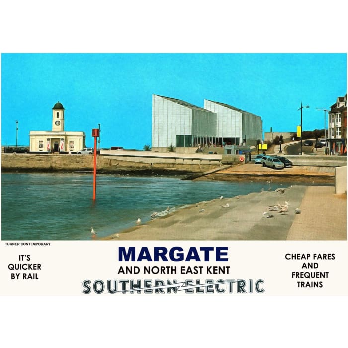 Vintage Style Railway Poster Margate Kent A3/A2 Print – Vintage Poster ...