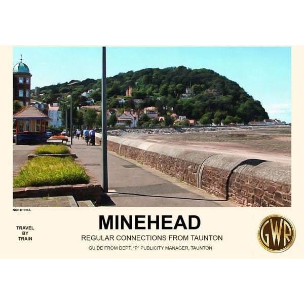 Vintage Style Railway Poster Minehead A3/A2 Print Vintage – Vintage ...