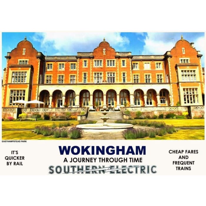 Vintage Style Railway Poster Wokingham Berkshire A4/A3/A2 – Vintage ...