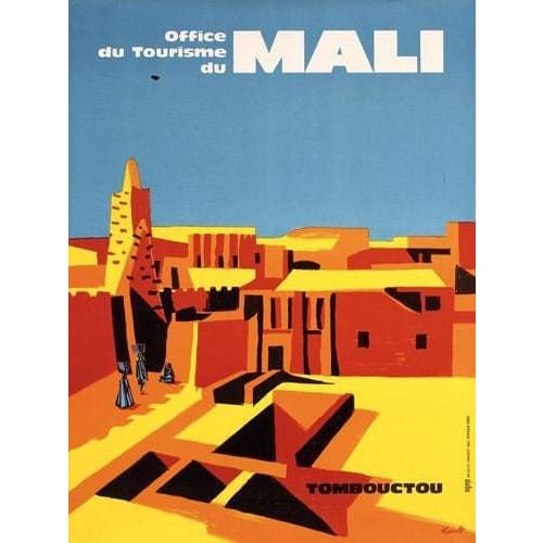 Vintage Timbuktu Mali Tourism Poster A3 Print Vintage Poster – Vintage ...