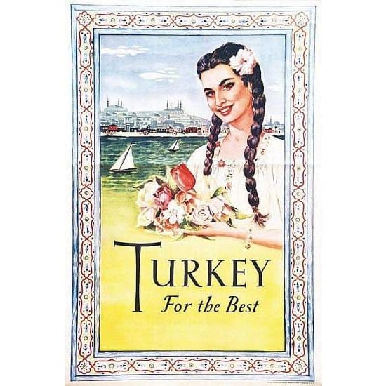 Vintage Turkey Tourism Poster A3 Print Vintage Poster Shop – Vintage ...