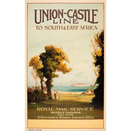 Vintage Union Castle Shipping Line to South and East Africa – Vintage ...
